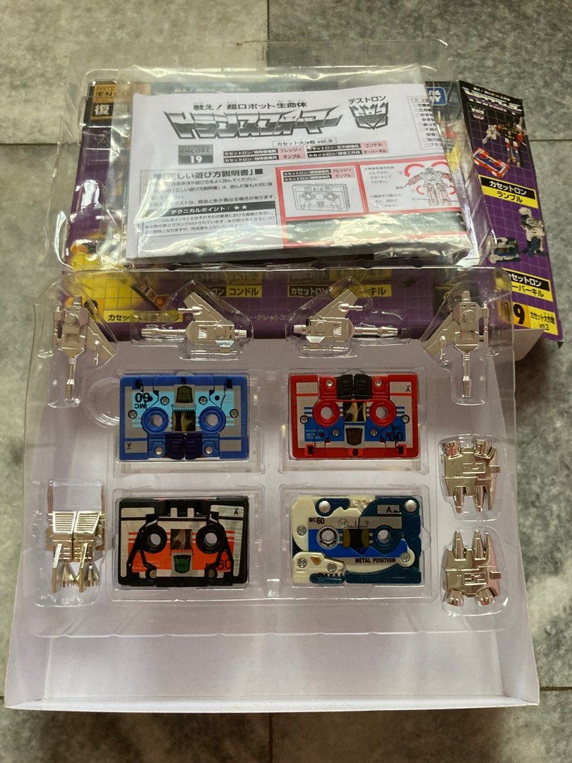 Transformers G1 Encore series 19 Cassettes vol.3, Hobbies & Toys, Toys ...