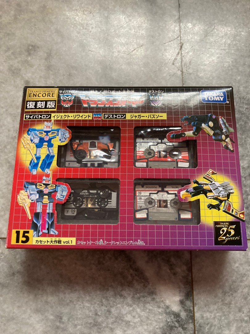 Transformers G1 Encore series 15 Cassettes vol.1, Hobbies & Toys, Toys ...