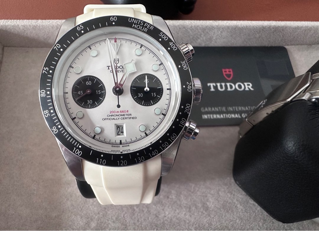 Tudor Panda White Chrono Chronograph, Luxury, Watches on Carousell