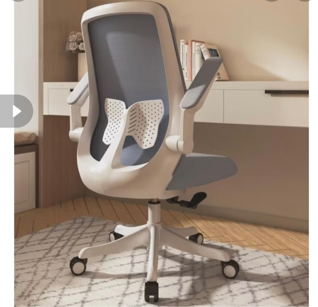 UMD Space-saving Ergonomic Office Mesh Chair with foldable armrest ...