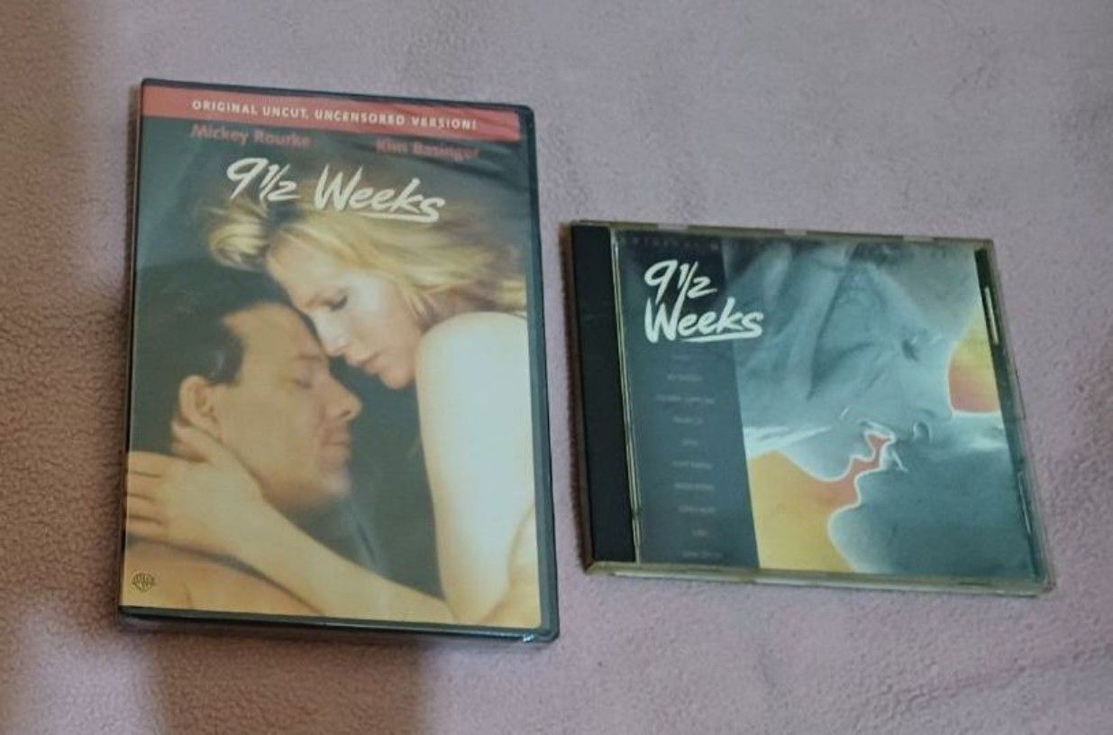 Uncensored 9 1/2 Weeks Original First Press USA Movie DVD And USA Soundtrack CD Collection ...