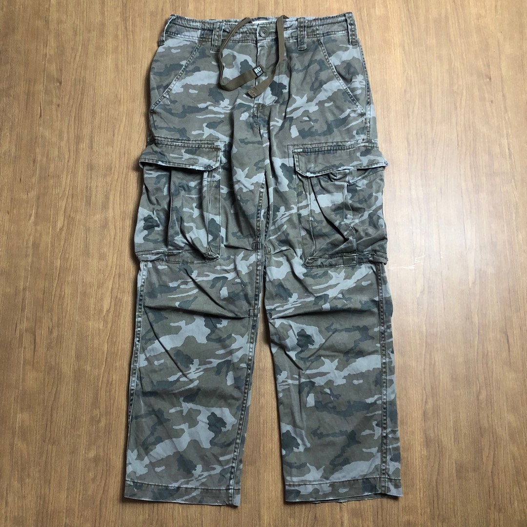 Vintage Cargo Pants Camo BDU Real Crush, Fesyen Pria, Pakaian , Bawahan di Carousell