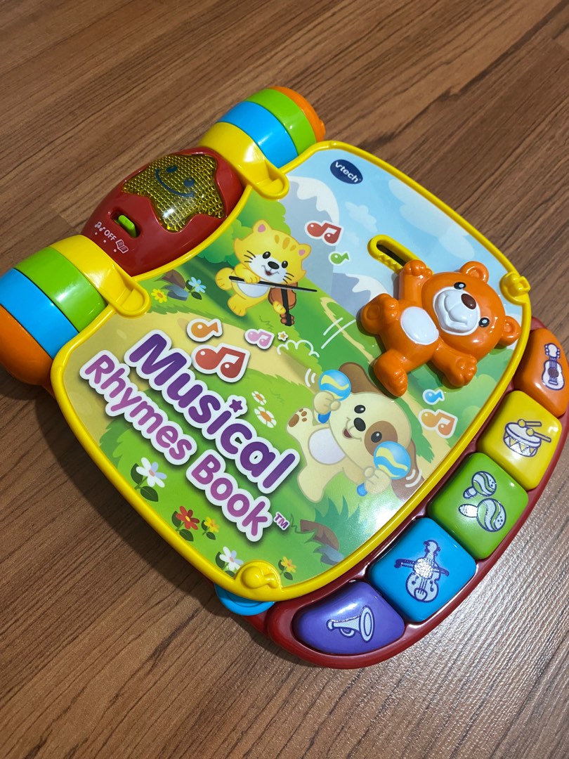 Vtech musical rhymes book, Hobbies & Toys, Books & Magazines, Children ...