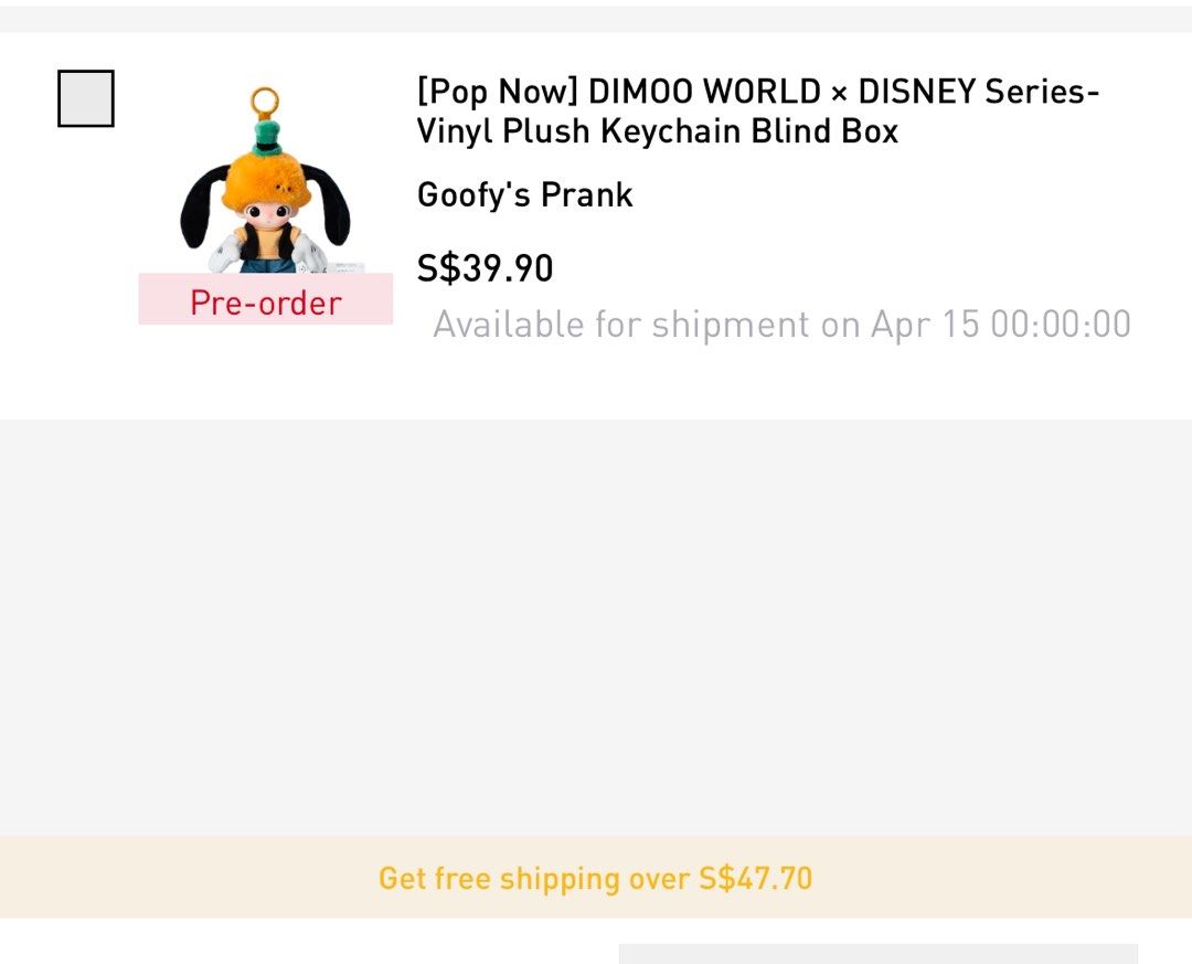 WTS Goofy DIMOO WORLD * DISNEY Series - Vinyl Plush Keychain Blind Box ...