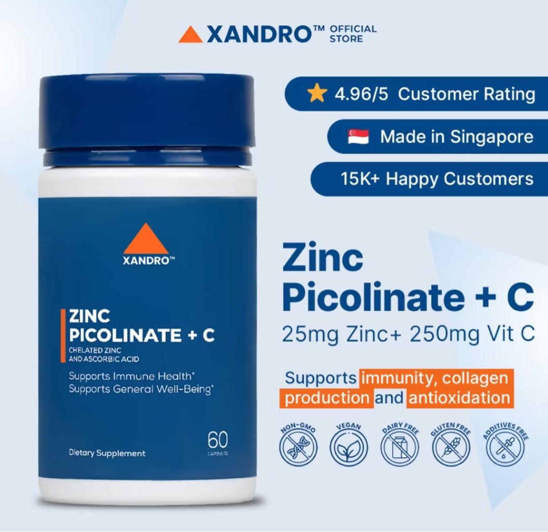 Xandro lab zinc picolinate , Health & Nutrition, Health Supplements ...