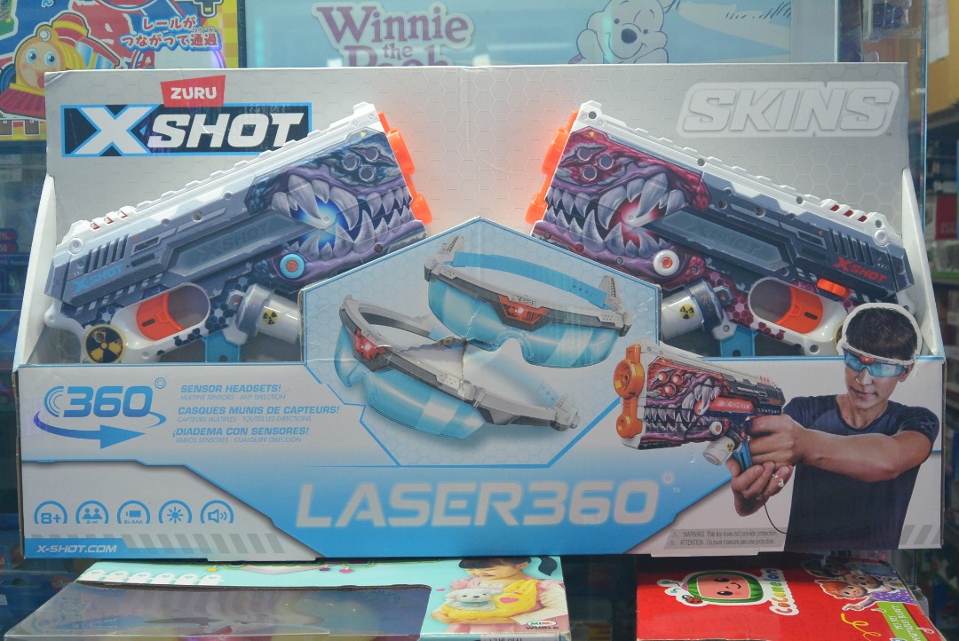 X-shot Laser Skins S1 Laser 360 (2 pcs) Toy Gun, 興趣及遊戲, 玩具 & 遊戲類 ...
