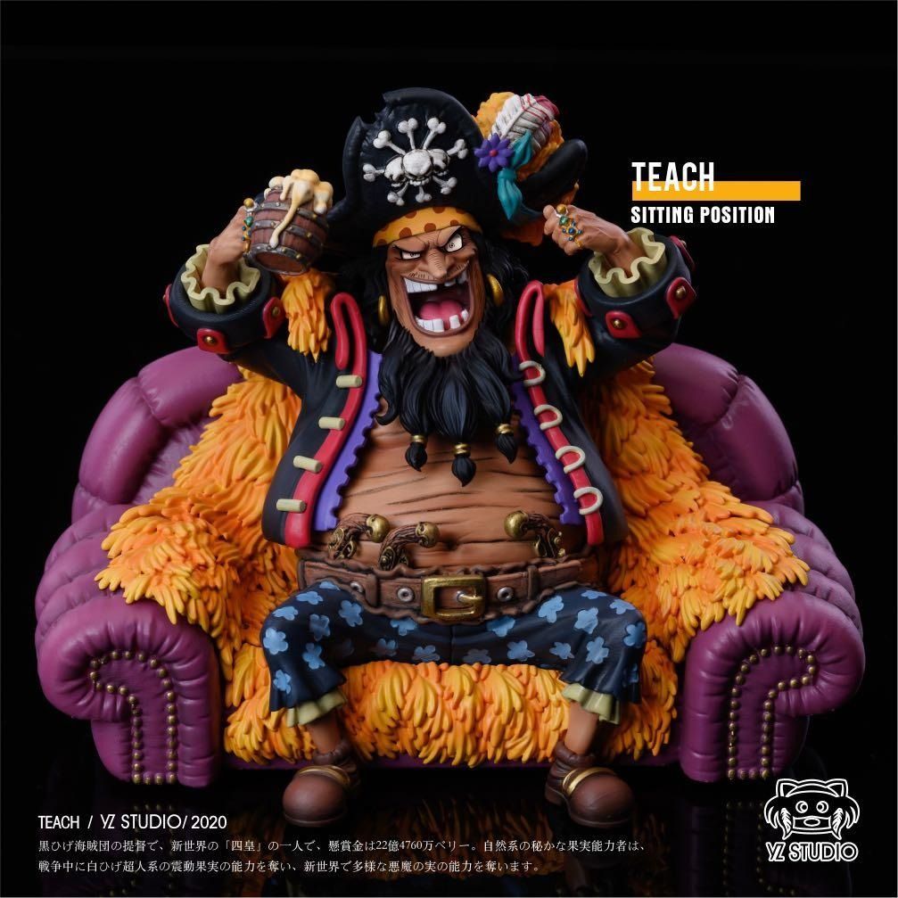 Yz gk wcf 坐姿四皇 黑胡子 兩年後 七武海 海賊王 非草帽路飛, 興趣及遊戲, 玩具 & 遊戲類 - Carousell