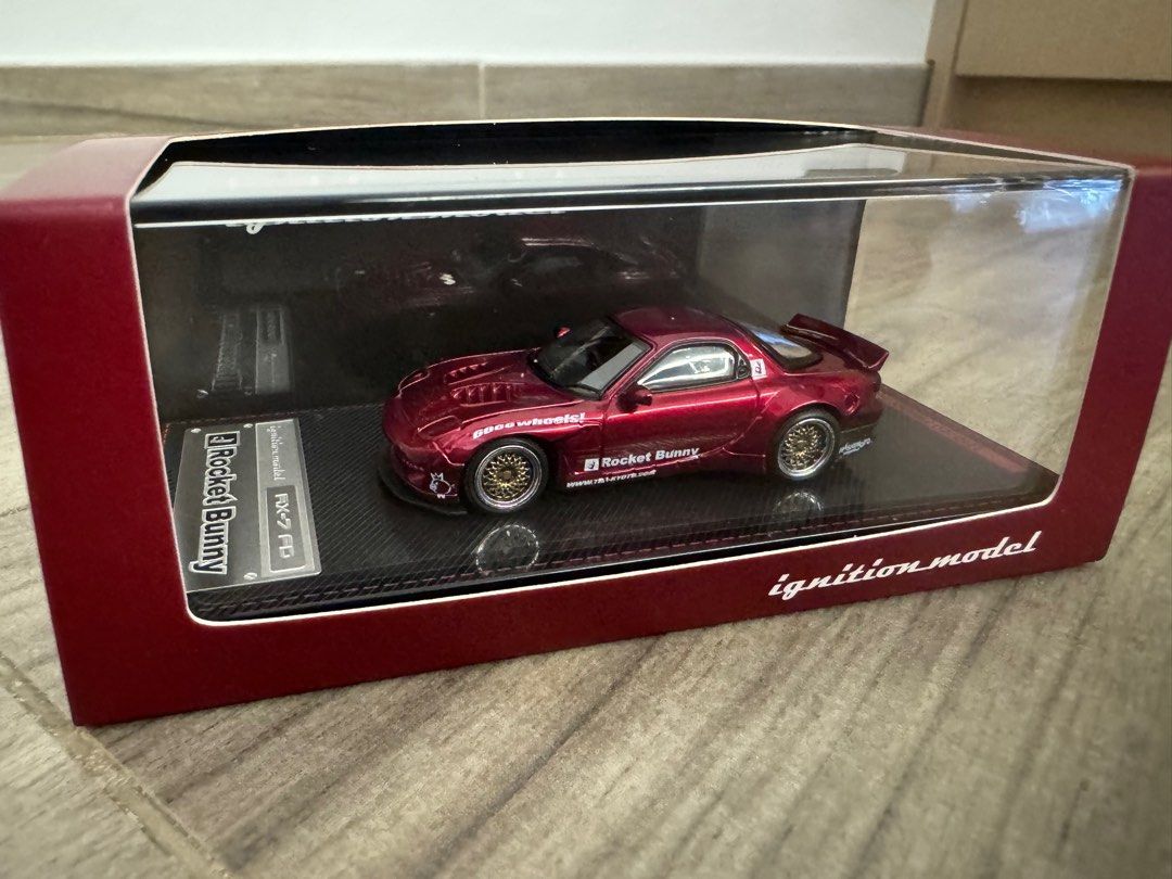 1/64 Ignition Model Rocket Bunny RX-7 (FD3S) Red Metallic IG1407, 興趣及遊戲, 玩具 & 遊戲類 - Carousell