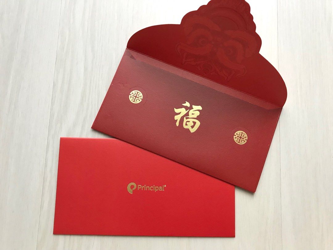2pcs 2025 CIMB Principal lion red packet / ang pow pao, Hobbies & Toys ...