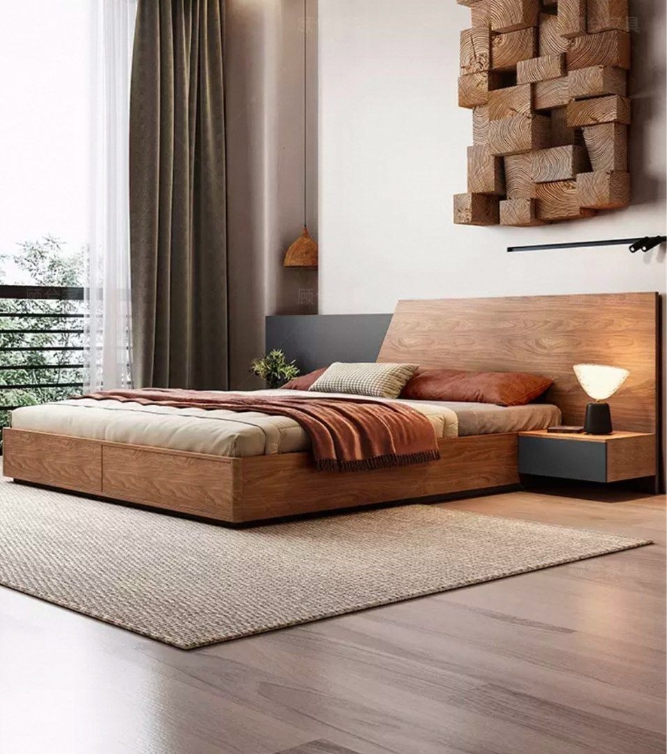 ACELIO Modern Storage Bedframe, Furniture & Home Living, Furniture, Bed ...