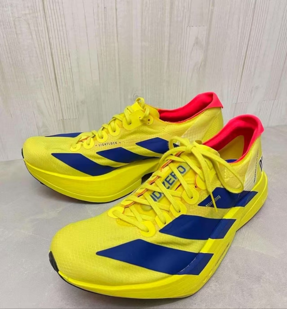 adidas Adizero Adios Pro 4 damping yellow, Men's Fashion, Footwear ...