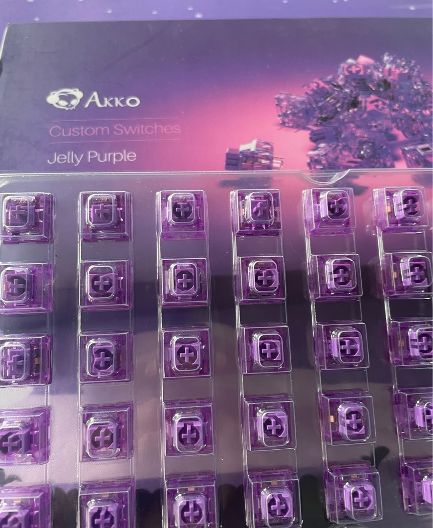 Akko purple switches, Computers & Tech, Parts & Accessories, Computer ...