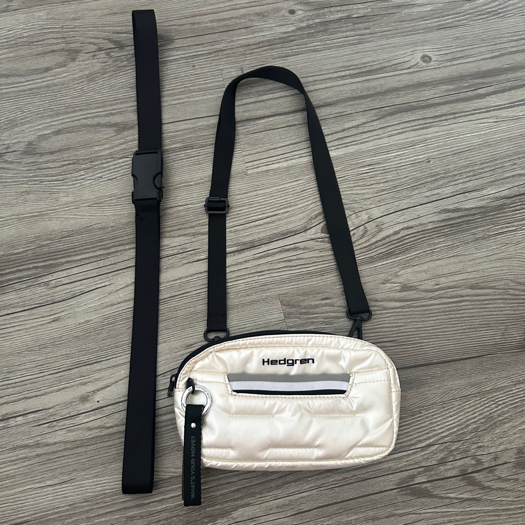 Authentic Hedgren Snug Sling Bag (Pearly White), Women's Fashion, Bags ...