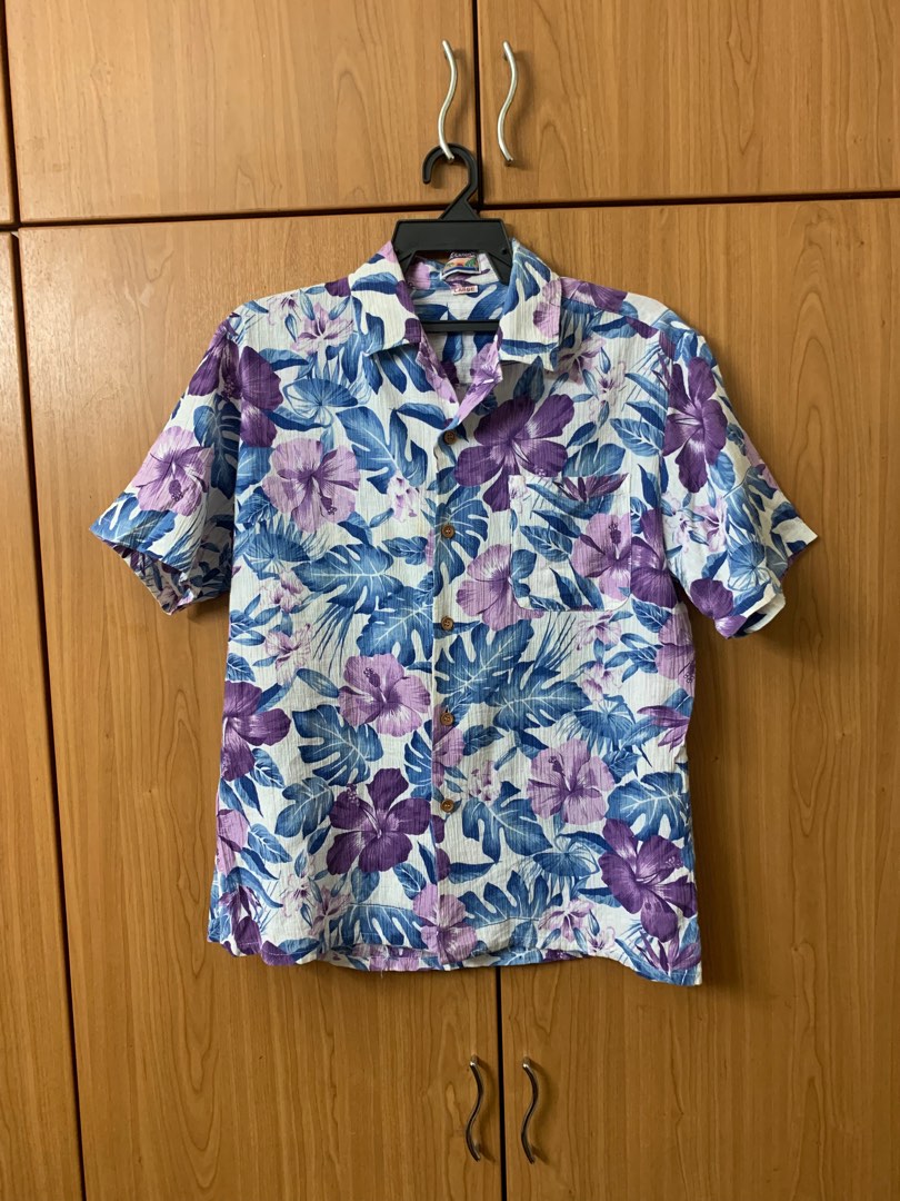 Baju hawaii bunga2, Men's Fashion, Tops & Sets, Tshirts & Polo Shirts ...