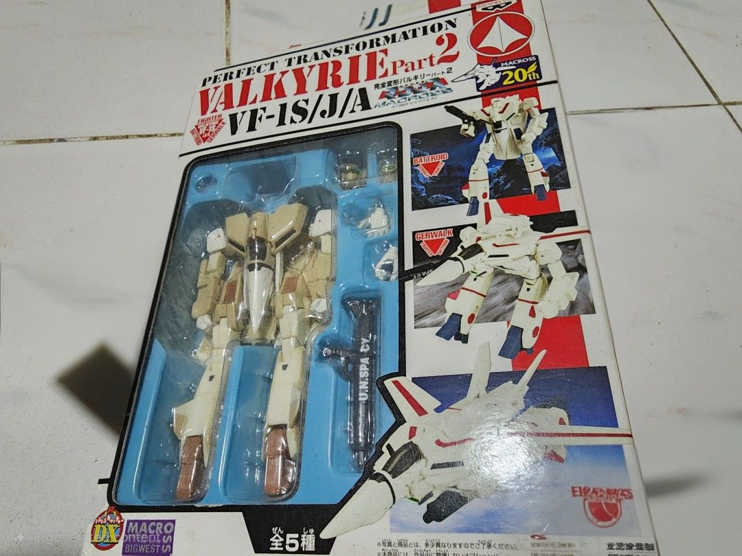 Banpresto Macross 20th Anniversary Valkyrie Transformation Part 2 VF-1S ...
