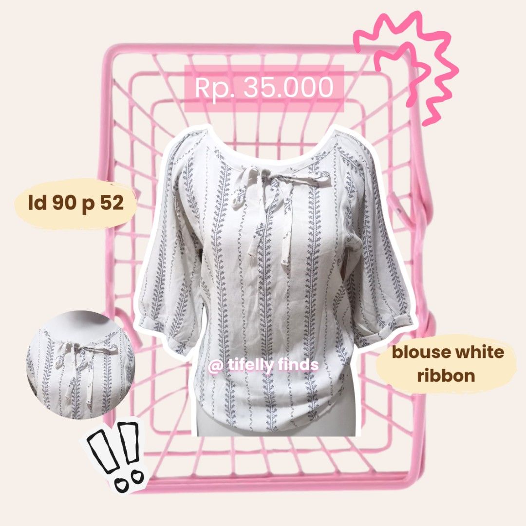 blouse white ribbon top milkmaid fairycore coquette gothic y2k goth ...