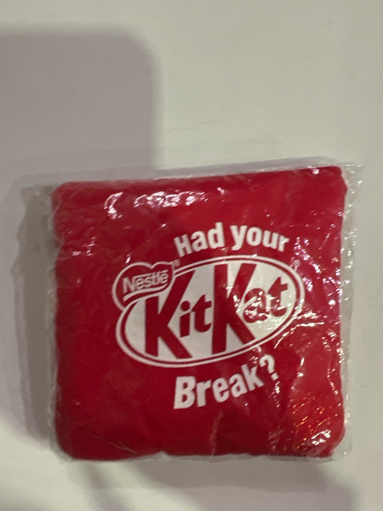 BN Kit Kat Hand Cushion (12cm x 12cm), Hobbies & Toys, Stationery ...