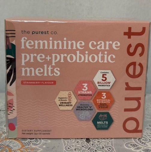 BRAND NEW INSTOCK Purest Co Feminine Care Pre+Probiotic Melts (Feminine ...