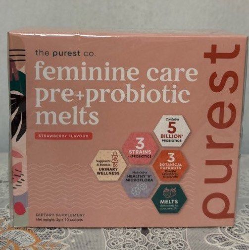 BRAND NEW INSTOCK Purest Co Feminine Care Pre+Probiotic Melts (Feminine ...