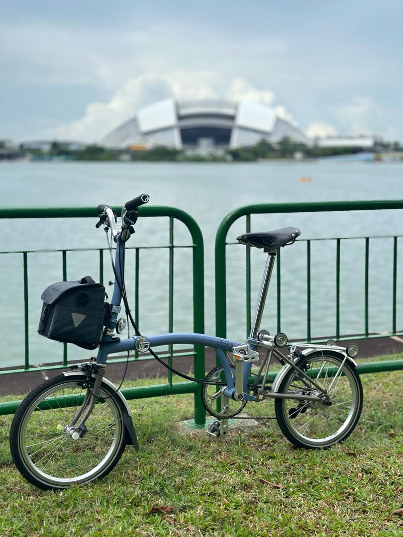 Brompton Superlight Cloud Blue M6L 2021 model, Sports Equipment ...