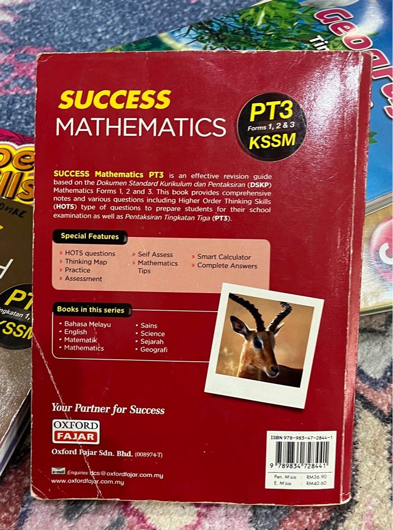 BUKU SUCCESS MATHEMATICS PT3 TINGKATAN 1,2&3, Hobbies & Toys, Books & Magazines, Assessment ...