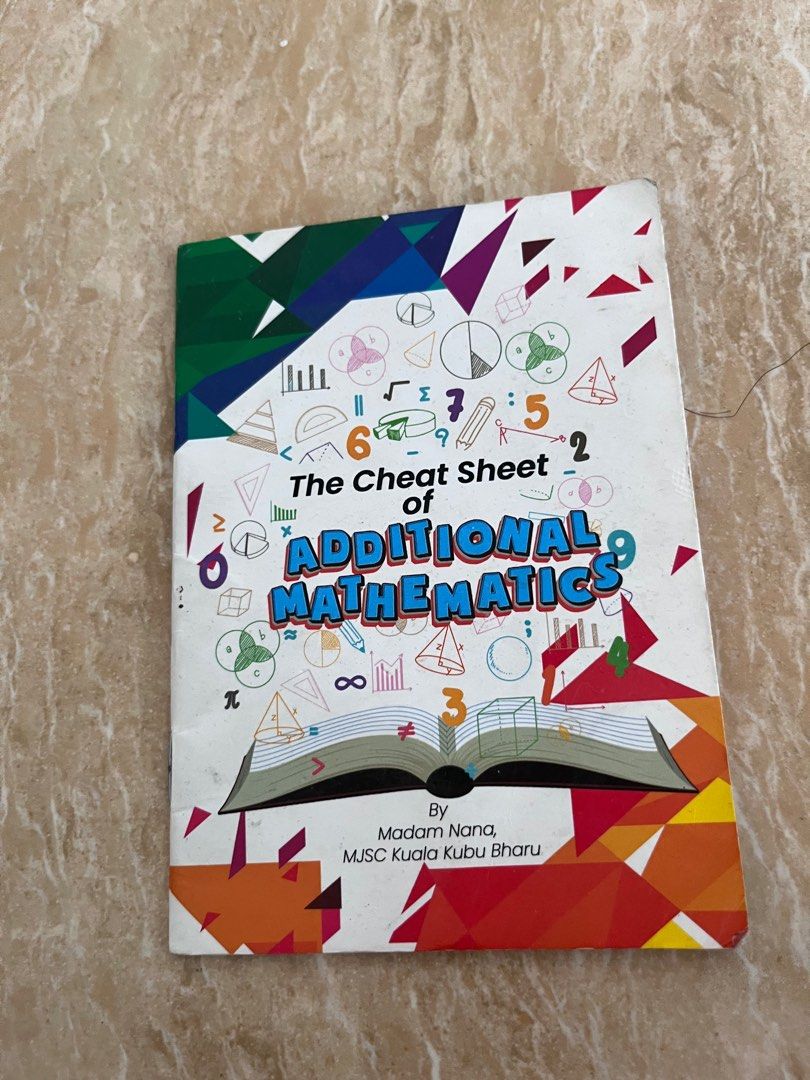 buku teks addmath form 4 + percuma nota cheat sheet, Hobbies & Toys ...