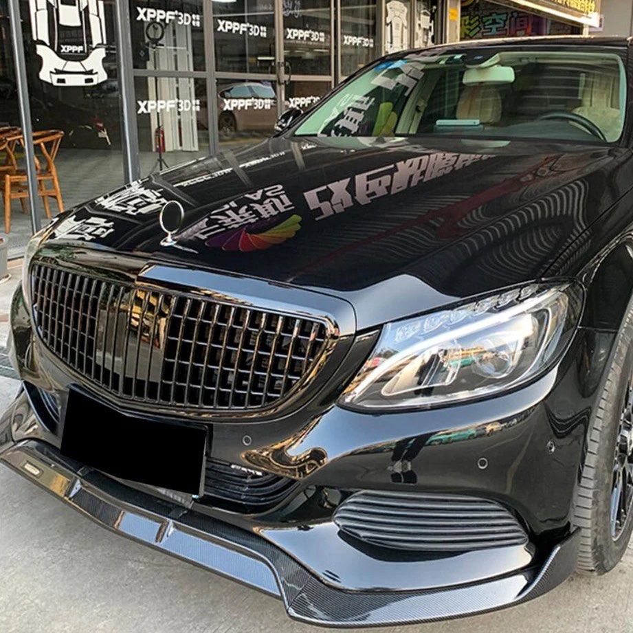 C Class Elegance Front Lip C180 C200 C250 C300 W205 Mercedes, Car ...