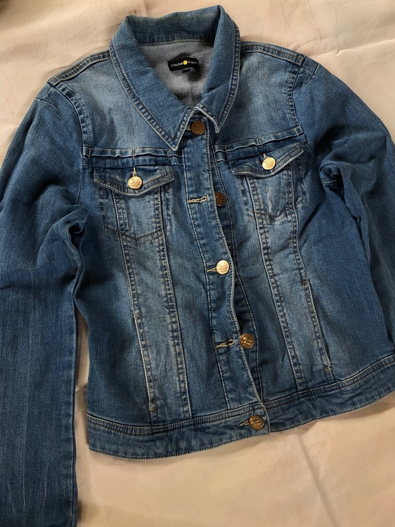 Cache cache Denim Jacket, Women's Fashion, Coats, Jackets and Outerwear ...