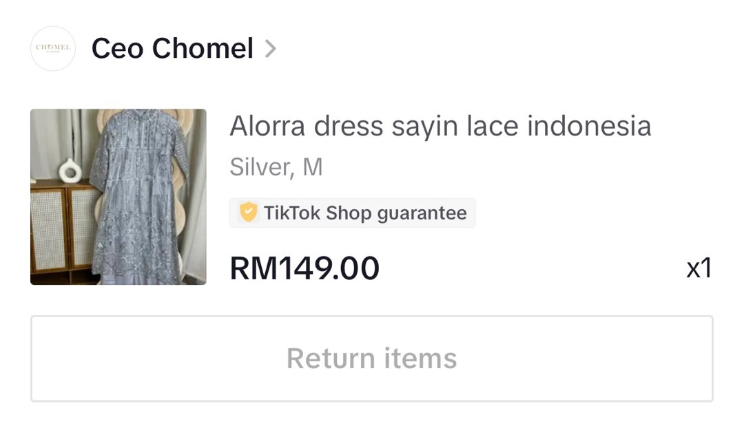ceo chomel alorra dress lace indo, Women's Fashion, Muslimah Fashion ...