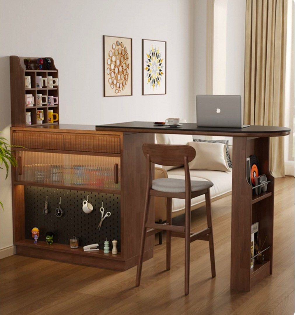 CHARISO Modern Extendable Bar Table, Furniture & Home Living, Furniture ...