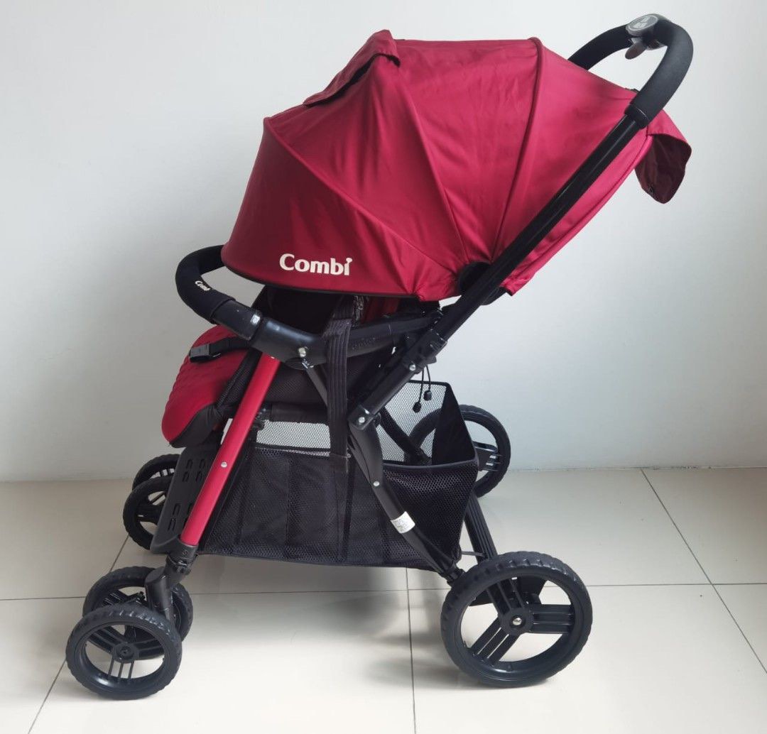 Combi mega ride stroller newborn baby to toddler 48 months big red ...