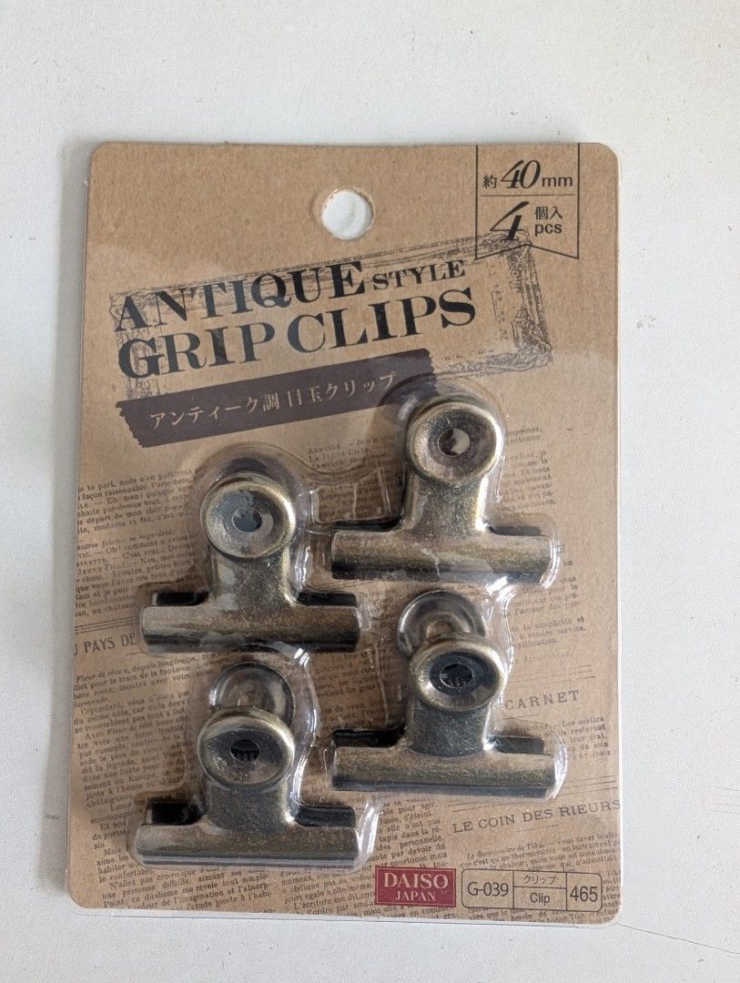 Daiso grip clips, Hobbies & Toys, Stationery & Craft, Stationery ...