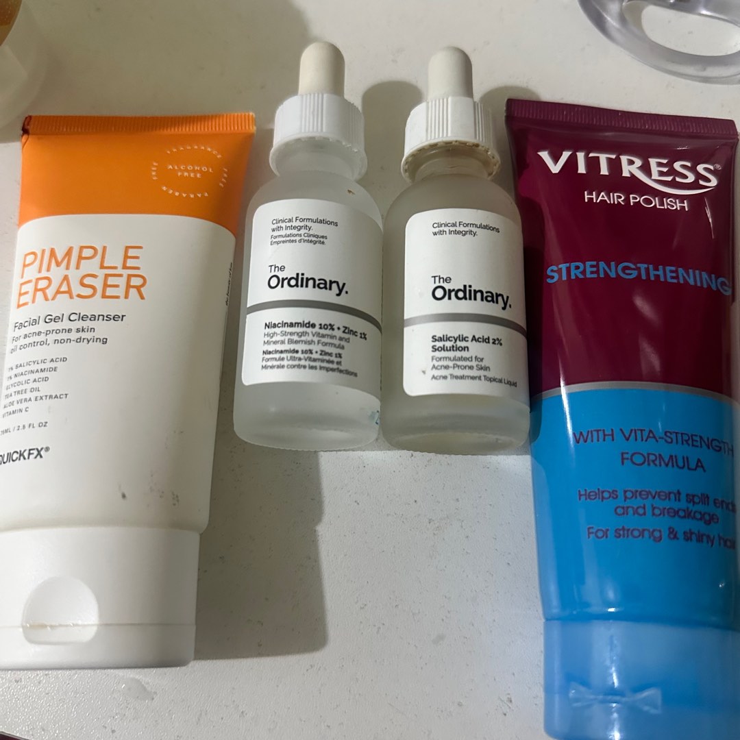 declutter face care / skincare (pimple eraser facial gel cleanser, the ...