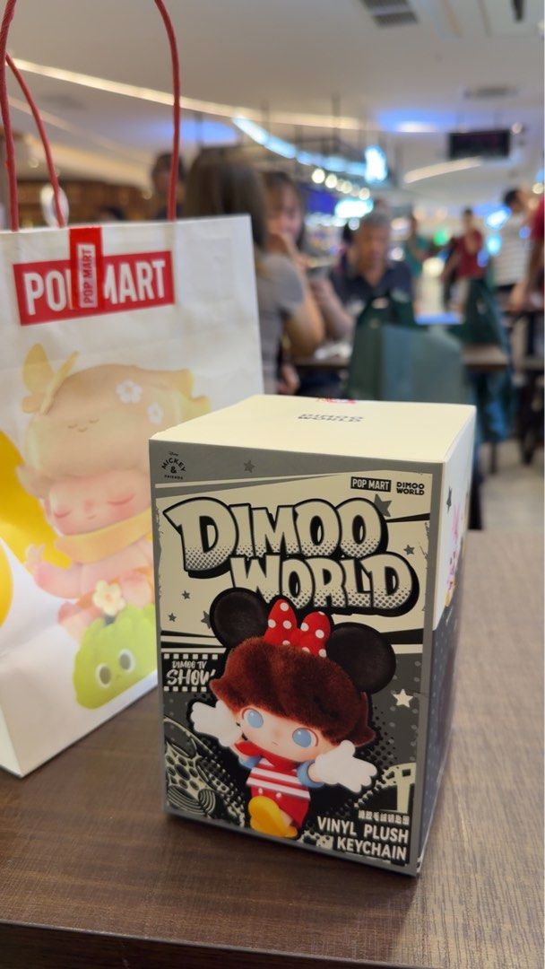 Disney Popmart goofy soft toy keychain dimoo world TV show vinyl plush ...