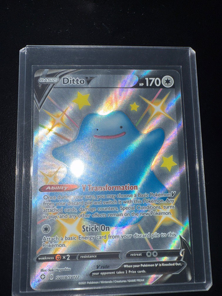 Ditto V #SV118 Shining Fates, Hobbies & Toys, Toys & Games on Carousell