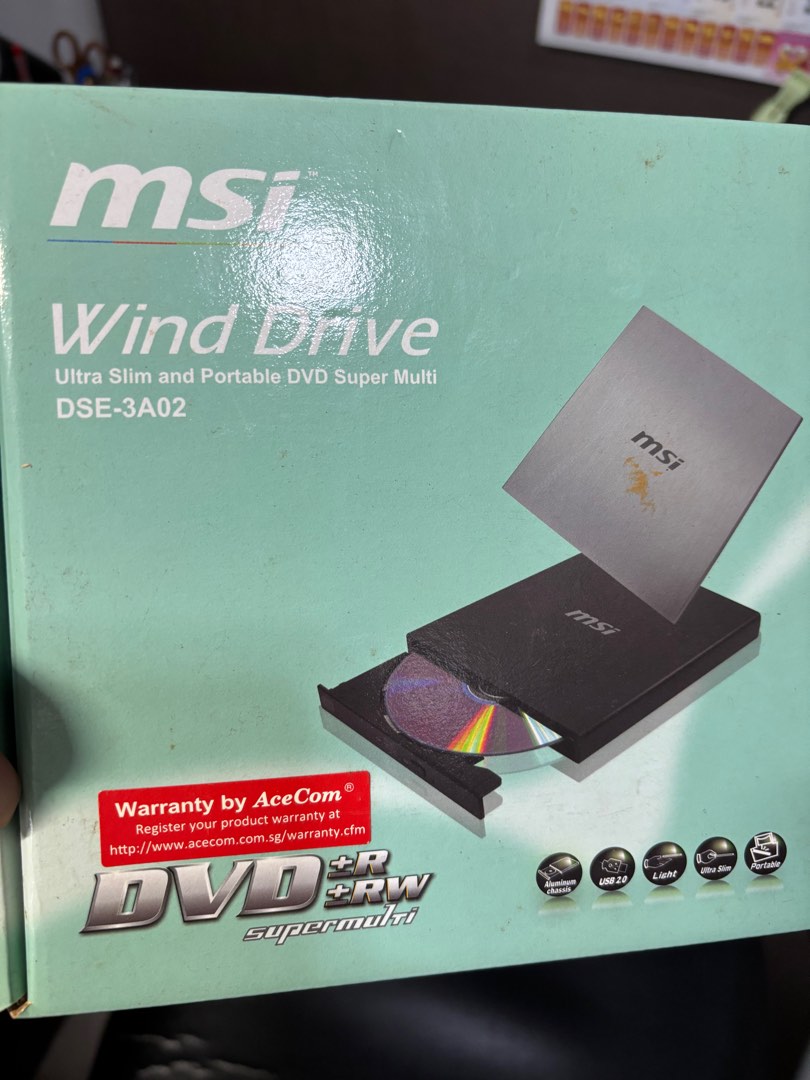 DVD msi wind drive ultra slim portable DVD super multi, Computers ...