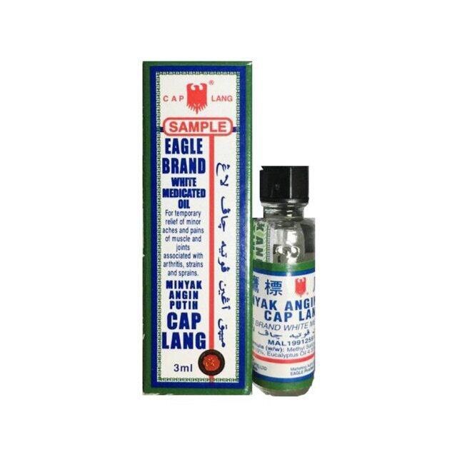 Eagle Brand 3ml Embrocation Oil EAGLE WHITE MEDICATED OIL 100% Original ...