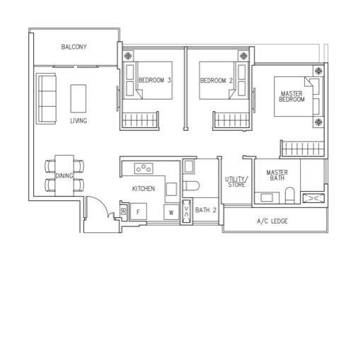 Ecopolitan 3 Br unit rental, Property, Rentals, Condos & ECs on Carousell