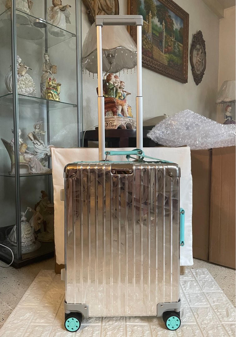 Classic Full Aluminum Collab Edition Silver Rock Cut Cabin Suitcase ...