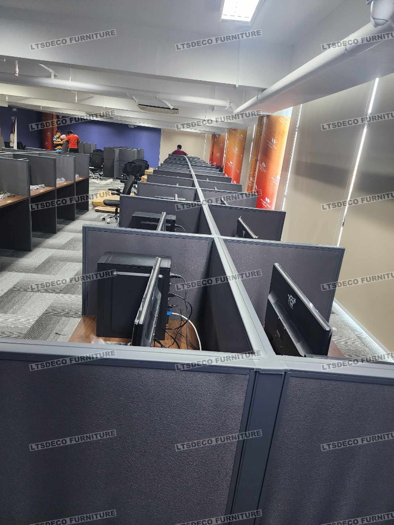 FULL FABRIC CUBICLES WORKSTATION | OFFICE PARTITION | OFFICE FURNITURE ...