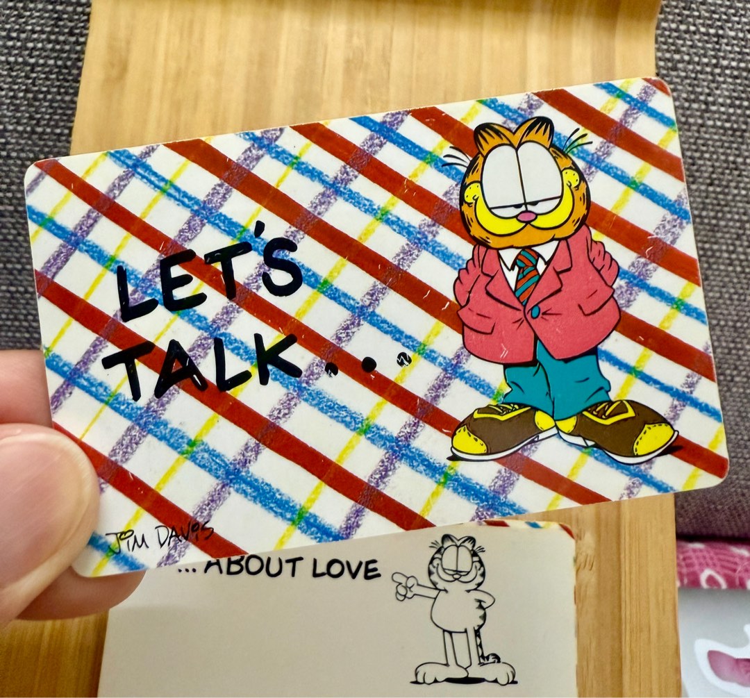 GARFIELD RARE VITAGE GREETING HARD CARD (NEW), Hobbies & Toys ...