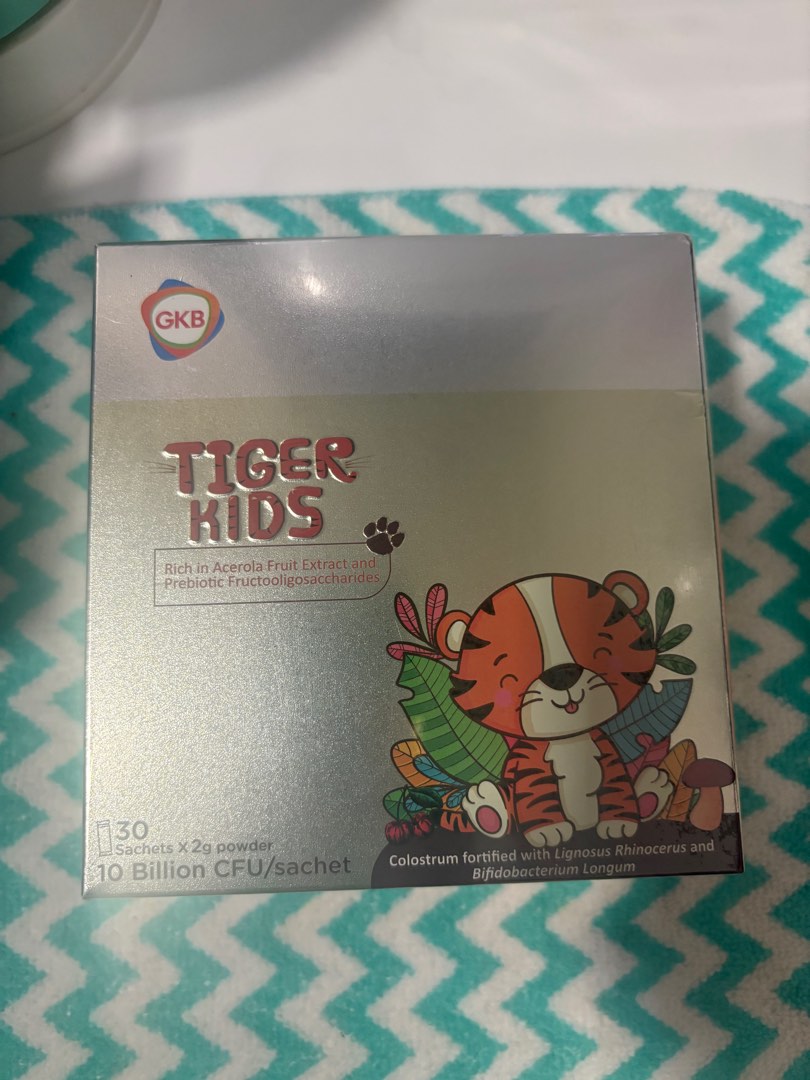 GKB Tiger kids immunity booster 30sachets X 2g, Health & Nutrition ...