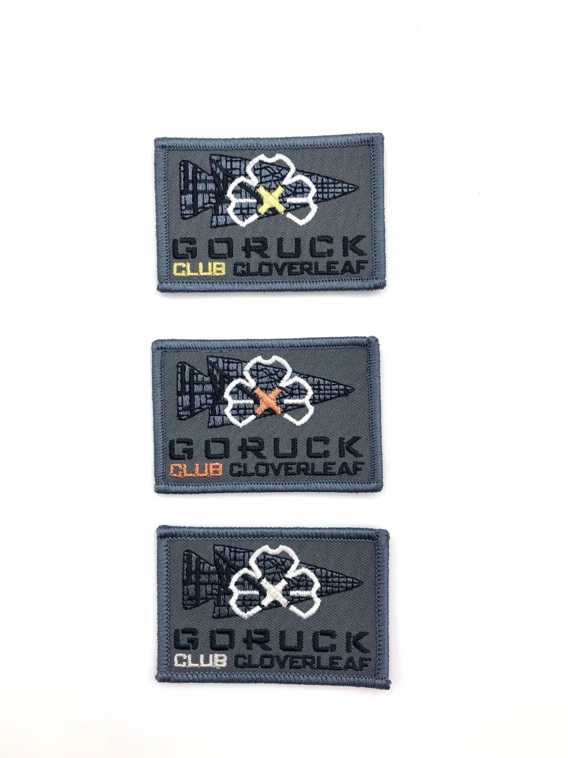 GORUCK Patch - Club Cloverleaf - Silver, Bronze, Gold - Set of 3 - $22 ...
