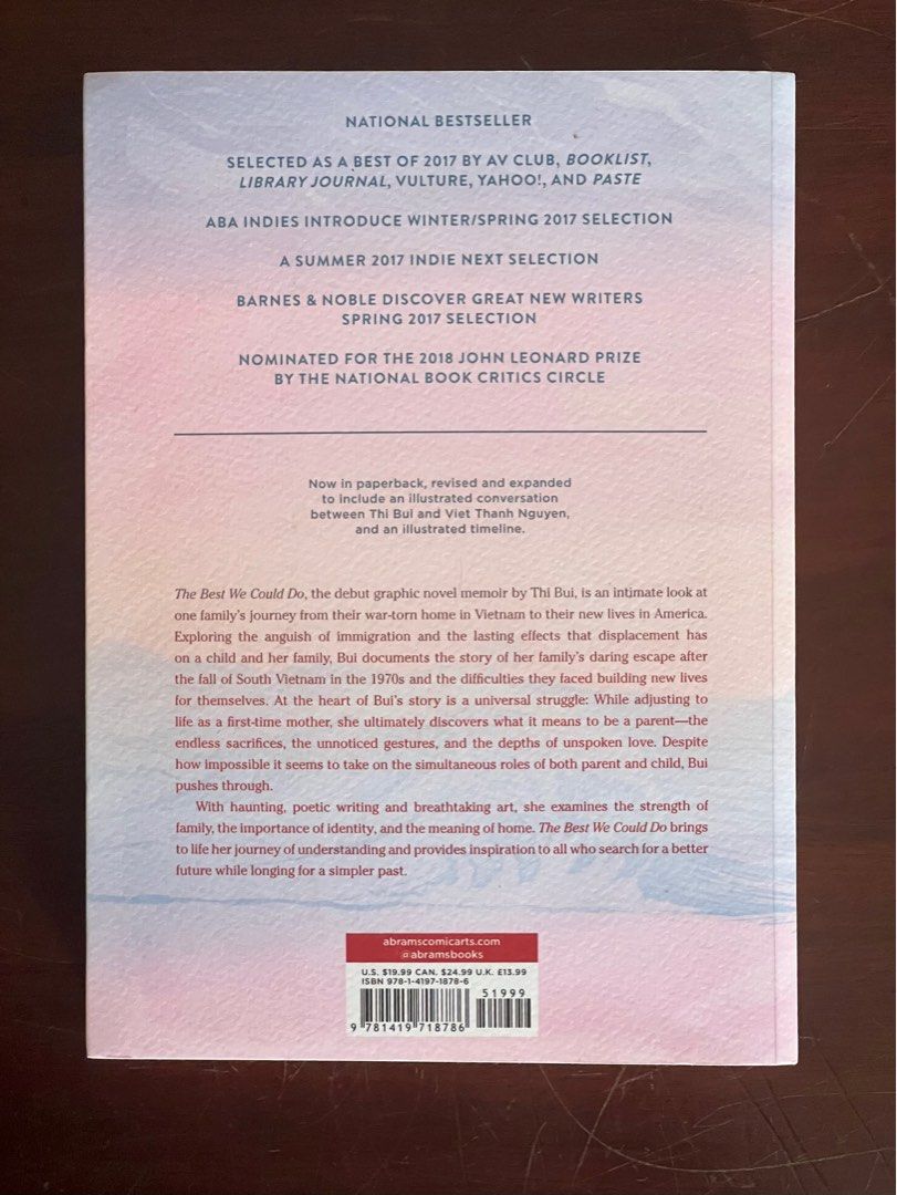 Graphic Novel: The Best We Could Do by Thi Bui, Hobbies & Toys, Books ...