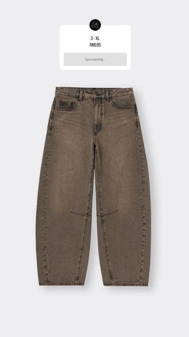 Gu Barrel Leg Jeans, Women's Fashion, Bottoms, Jeans & Leggings on ...