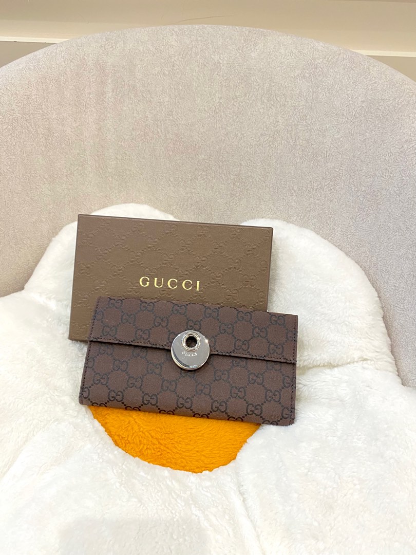 GUCCI GG MONOGRAM ECLIPSE CONTINETAL BIFOLD LONG WALLET, Luxury, Bags ...
