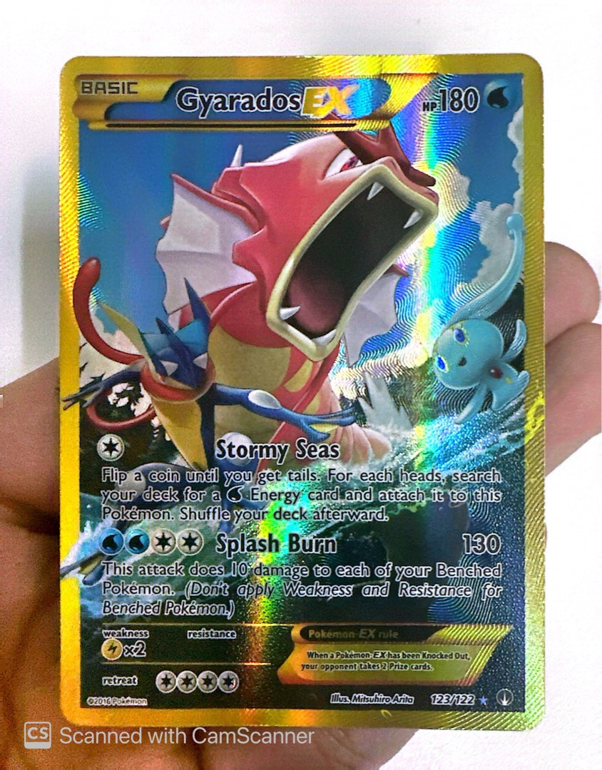 Gyarados Ex SR 123/122 pokemon tcg trading card game full art, Hobbies ...