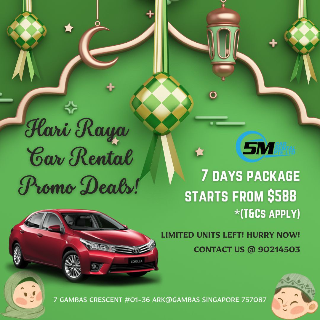 Hari Raya Package, Cars, Car Rental on Carousell
