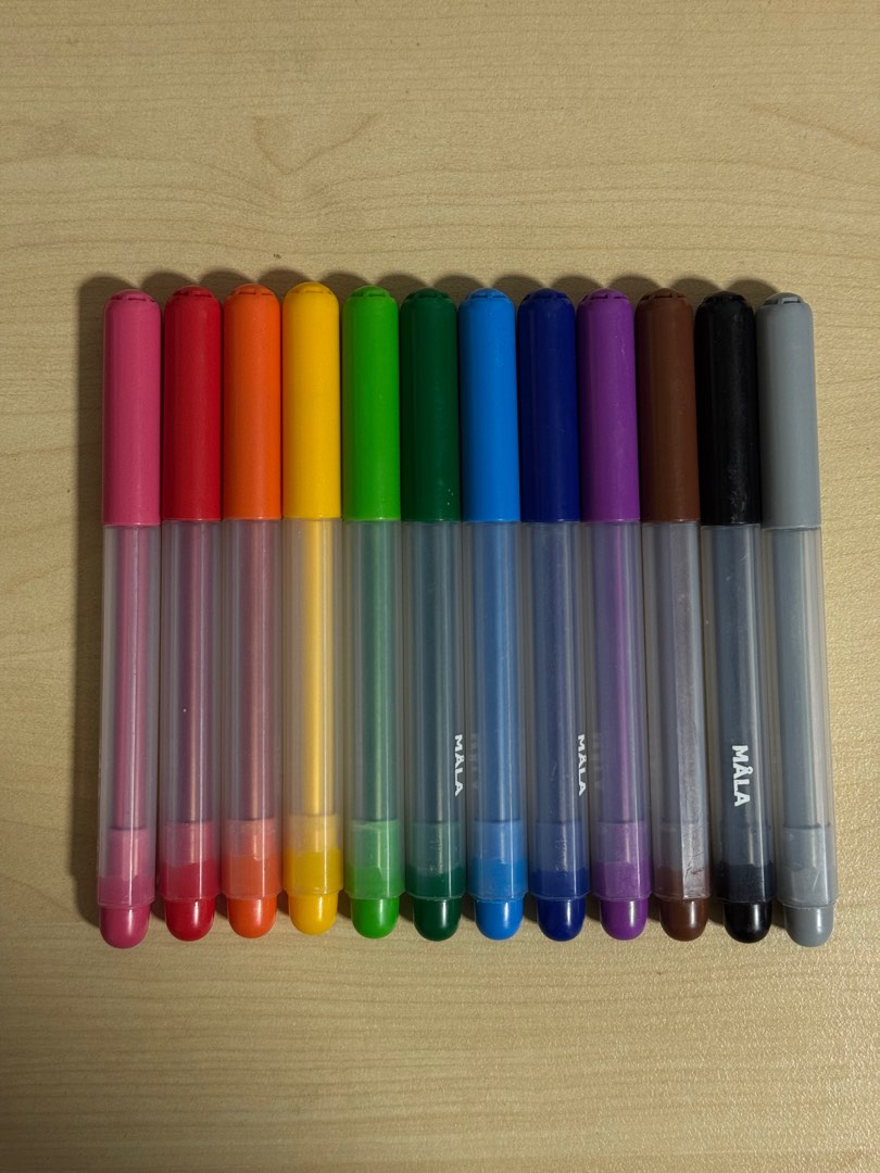 IKEA COLOURED MARKERS | MALA, Hobbies & Toys, Stationery & Craft ...
