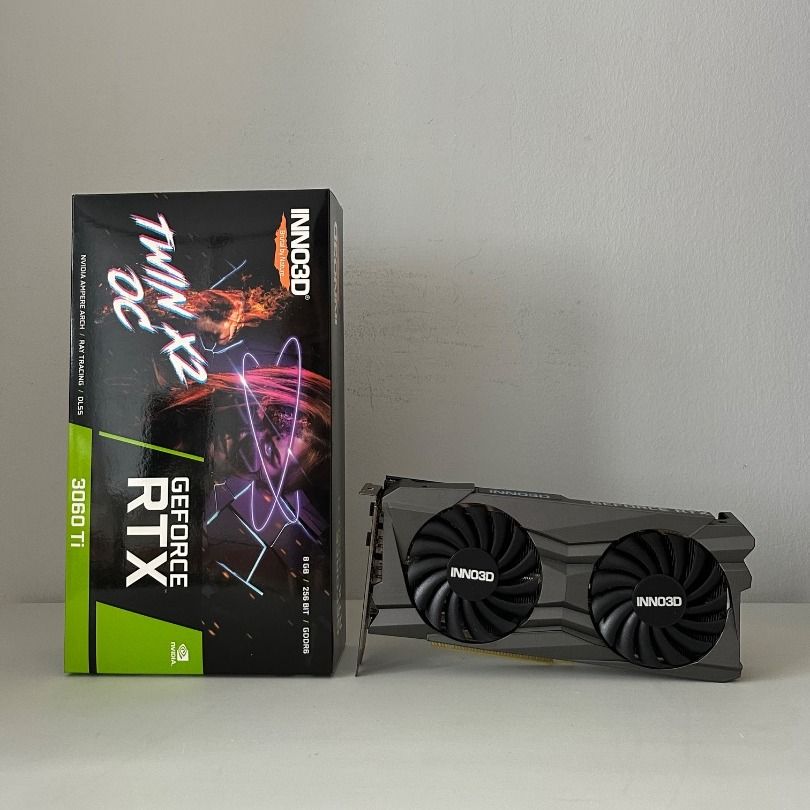INNO3D RTX 3060 Ti Twin OC 8GB Graphics Card Ray tracing DLSS 2 w frame ...